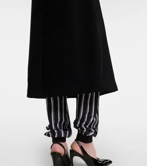 Attico Scarf Detail Wool And Cashmere Coat