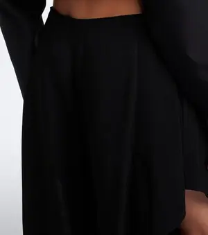Alaïa Cutout Ruffled Tapered Pants