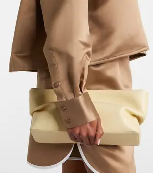 THE FRANKIE SHOP Arlen Satin Shirt - Beige