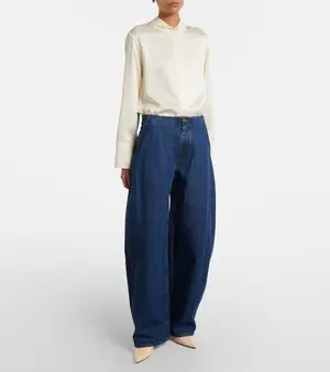 JIL SANDER Barrel-leg Jeans