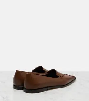 Manolo Blahnik Cleofe Leather Loafers