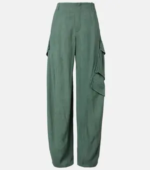 Alaïa Mid-rise Cargo Pants - Green