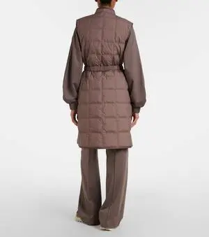 Moncler Cygnette Quilted Down Vest - Brown