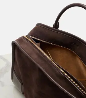 Loewe Amazona 180 Suede Tote Bag - Brown