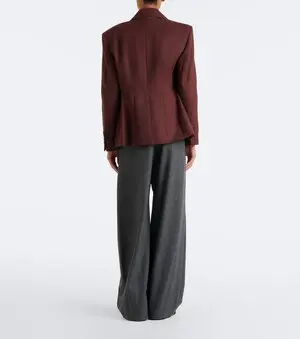 Brunello Cucinelli Pleated Wool And Cashmere Wide-leg Pants