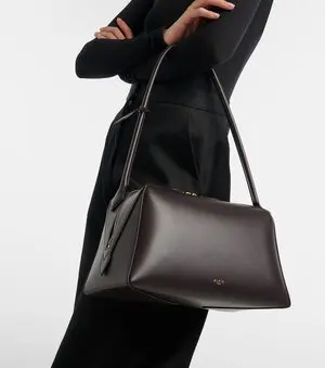 Alaïa Le Bouledogue Leather Shoulder Bag - Black