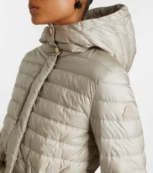 Moncler Raies Hooded Quilted Down Jacket - Grey