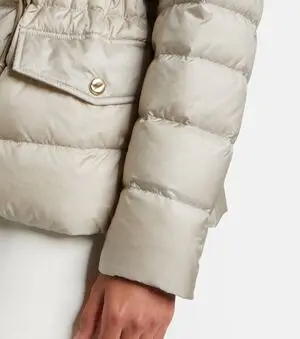 Moncler Raies Hooded Quilted Down Jacket - Grey