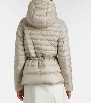 Moncler Raies Hooded Quilted Down Jacket - Grey