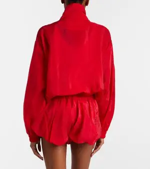 THE FRANKIE SHOP Drea Bomber Jacket - Red