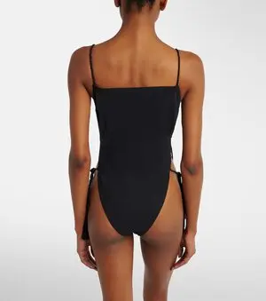 Alaïa Tasseled One-piece Swimsuit