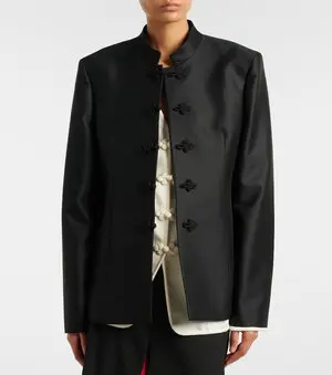 RÓHE Wool-blend Jacket With Toggle Fastening