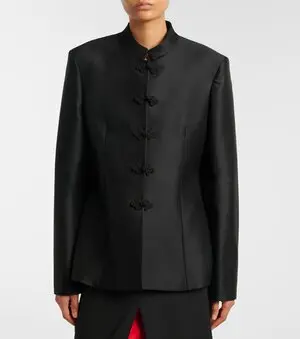 RÓHE Wool-blend Jacket With Toggle Fastening