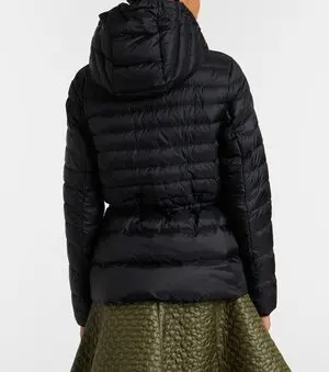 Moncler Raies Hooded Quilted Down Jacket - Black