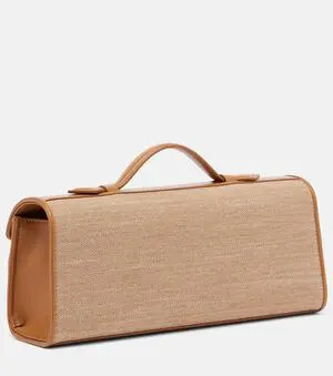 Savette Symmetry Slim Medium Canvas Top-handle Bag - Brown
