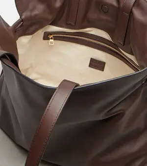 Loewe Large Leather Tote Bag - Brown