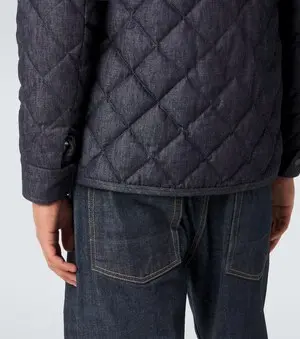 Moncler Quilted Denim Down Jacket