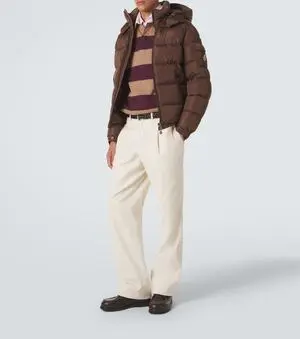 Moncler Striped Cotton Pique Polo Shirt - Multicoloured