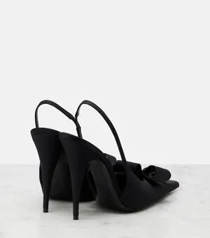 Saint Laurent Tea Bow-detail Slingback Pumps