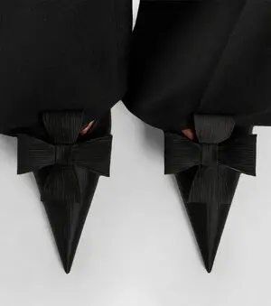 Saint Laurent Tea Bow-detail Slingback Pumps