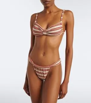 MONTCE Sandra Striped Terry Bikini Bottoms
