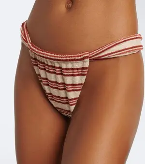 MONTCE Sandra Striped Terry Bikini Bottoms