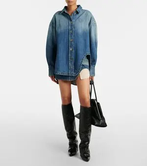 Attico Cotton Denim Shirt