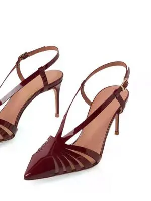 MALONE SOULIERS Janette 70 Cage Slingback Pumps