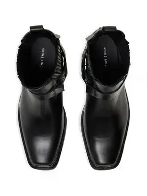 ANINE BING Mid Biker Boots - Black