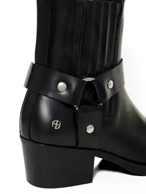 ANINE BING Mid Biker Boots - Black