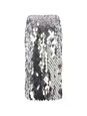 Rabanne Sequin Embellished Midi Skirt