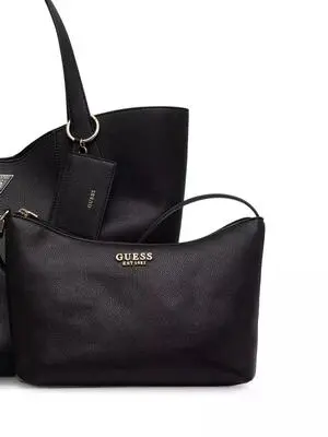 Guess Darcy Logo-plaque Pebbled Tote Bag