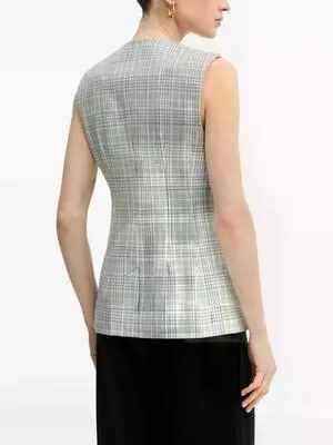 Guess Check Pattern Button-up Top