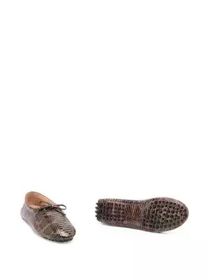 Alberta Ferretti Bow Detail Ballet Flats