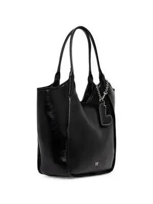 Dkny Mari Heart-charm Grained Tote Bag