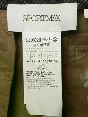 Max Mara Gabardine Cargo Pants
