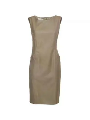 Max Mara Boat Neck Sleeveless Mini Dress