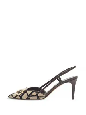 Valentino Garavani Vlogo Jacquard Slingback Pumps