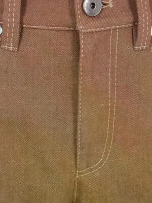 Brunello Cucinelli Contrast Stitch Wide-leg Jeans