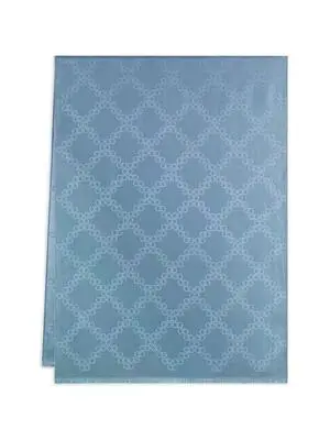 FERRAGAMO Gancini Jacquard Stole - Blue