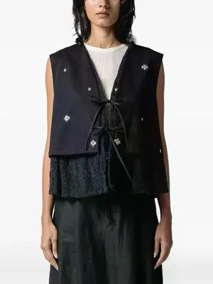 MULLER OF YOSHIOKUBO Stud-embellished Vest