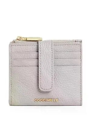 COCCINELLE Medium Logo-plaque Grained-leather Wallet