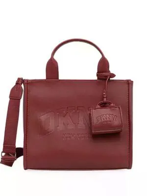 Dkny Hadlee Logo-embossed Charm Tote Bag - Red