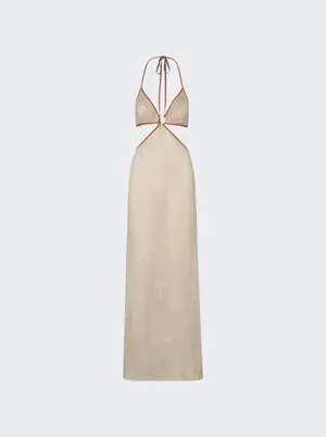 Johanna Ortiz Ebb And Flow Maxi Dress Ecru - Cream