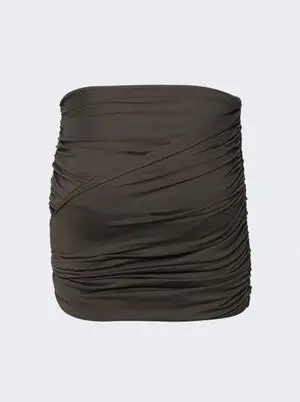 Magda Butrym Draped Mini Swim Skirt