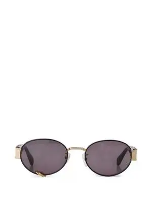 Zadig&Voltaire Studded Oval-frame Sunglasses - Black