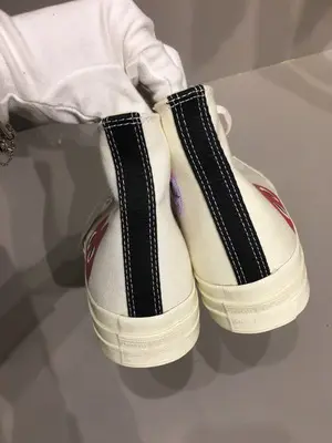 Play Comme Des Garcon Popular Converse Canvas Sneakers