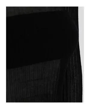 QUIRA High-neck Ribbed Top
