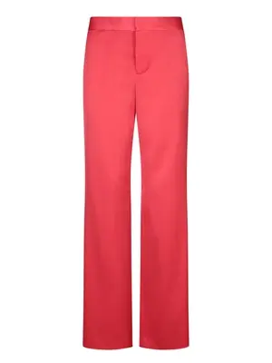 ALICEOLIVIA Alice Olivia Wide-leg Satin Pants - Red