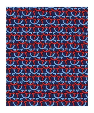 FERRAGAMO Gancini Links Print Silk Tie